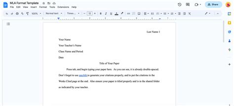 Microsoft Word Mla Template Hanging Indents In Google Docs Or Word