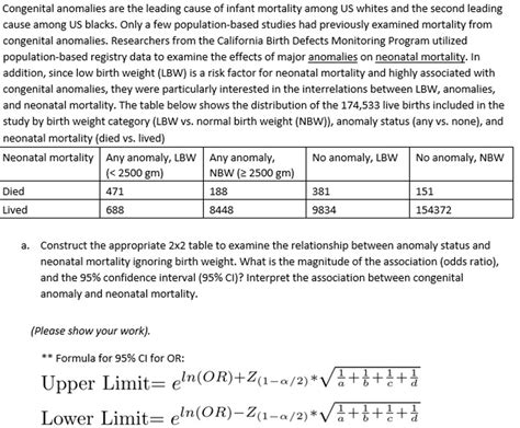Solved I Believe I Have The The 2x2 Table Figured Out And