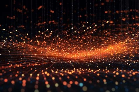premium ai image data orchestra interconnected dots creating a captivating symphony of information