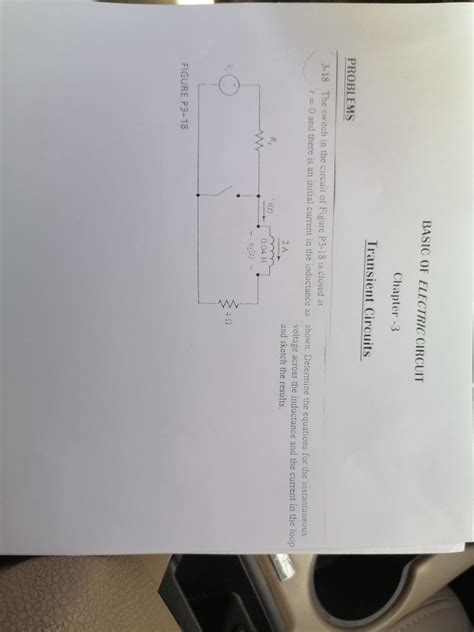 Solved BASIC OF ELECTRIC CIRCUIT Chapter Transient Chegg