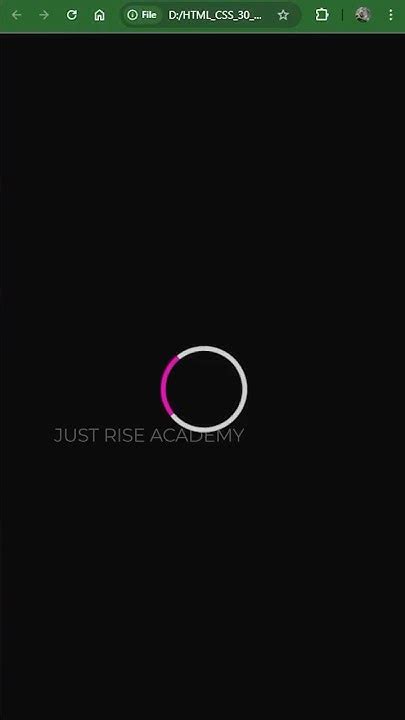 🎯 Create A Smooth Css Loader Animation With Just Html And Css