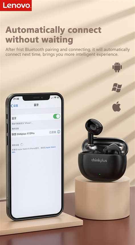 New Lenovo Thinkplus X Pro True Wireless Earphone Bt Noise Cancelling Aac Sbc Low Latency