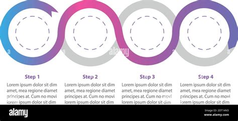 Empty Bright Flowchart Vector Infographic Template Stock Vector Image Art Alamy