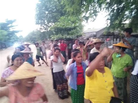 ယင်းမာပင် မြောက်ပိုင်း ကျေးရွာ ၃ ရွာ သပိတ် စစ်ကြောင်း စစ်အာဏာရှင် တော်လှန်ရေး ချီတက် ဆန္ဒပ