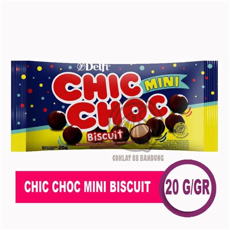 Delfi Chic Choc Mini Chocolate Biscuit 20 Gram Shopee Malaysia