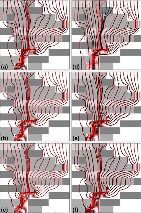 Simulated Path Lines Black Lines With Both The Mhfem Code Hydrotec © Download Scientific