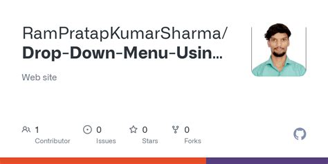 GitHub RamPratapKumarSharma Drop Down Menu Using HTML And CSS Website