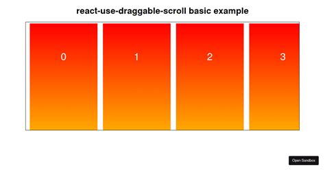 React Use Draggable Scroll Basic Example Codesandbox
