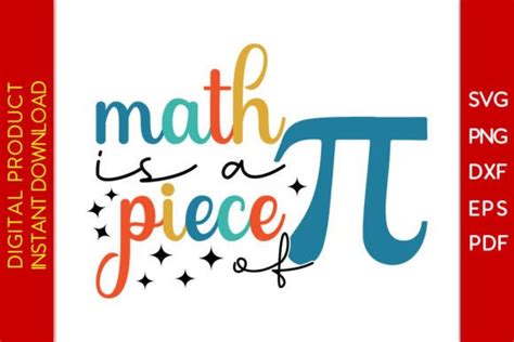 Math Is A Piece Of Pi Svg T Shirt Design Graphic By Creative Design