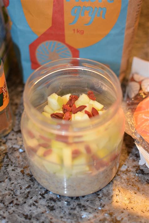 En Hälsosam God Frukost Med Overnight Oats