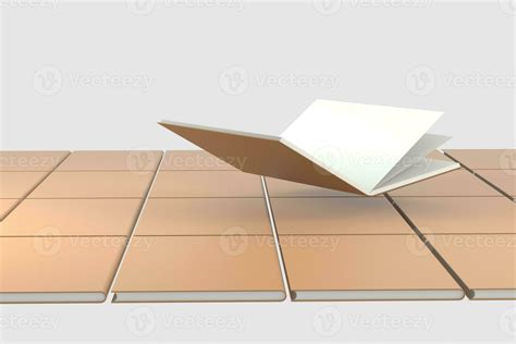 The Brown Blank Opening Notebook Background 3d Rendering 27883455