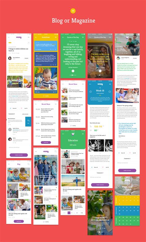 Weeny Ios Ui Kit Freebie On Behance