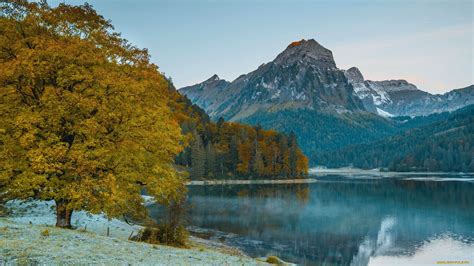 Обои Obersee Lake Switzerland Природа Реки Озера обои для рабочего стола фотографии Obersee