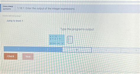 solved challengeactivity1 18 1 enter the output of the