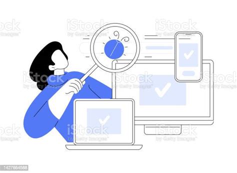 Crossplatform Testing Abstract Concept Vector Illustration Stock Illustration Download Image