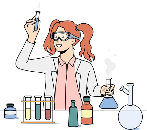 Female Scientist Do Experiments In Lab 21476281 Png