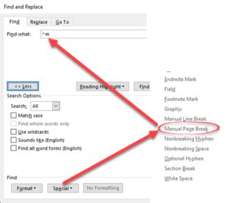 Word Advanced Find All The Special Codes Office Watch