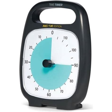 Time Timer Plus 120 Minuters Visuell Nedräkningsklocka Make Edition Med Anteckningsblock — För