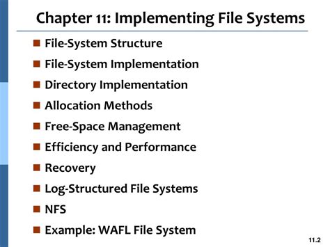 Ppt Chapter 11 Implementing File Systems Powerpoint Presentation
