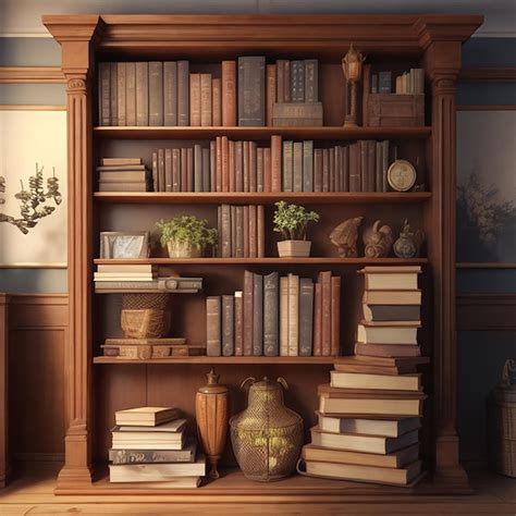 premium ai image the abundance of wisdom on the bookshelf fashioned by learning generated by ai