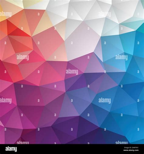 Abstract Colorful Geometric Seamless Pattern Background With Triangles And Polygons Shapes