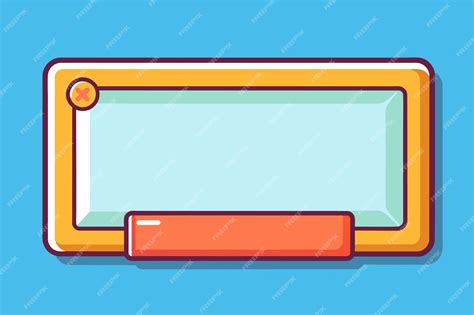 Premium Vector Abstract Cartoon Lowerthird Screen Frame Vector With Twice Screen Vector