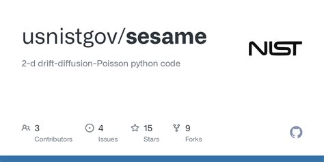 Github Usnistgov Sesame 2 D Drift Diffusion Poisson Python Code