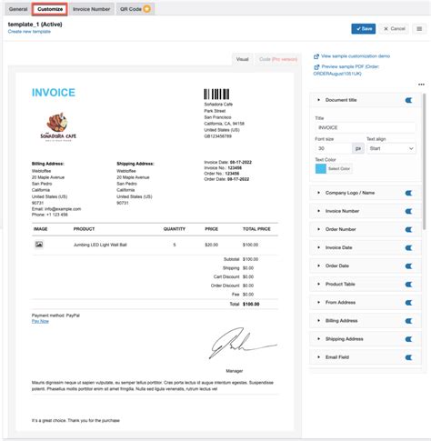 Important Components Of A WooCommerce PDF Invoice Creating One In WooCommerce WebToffee