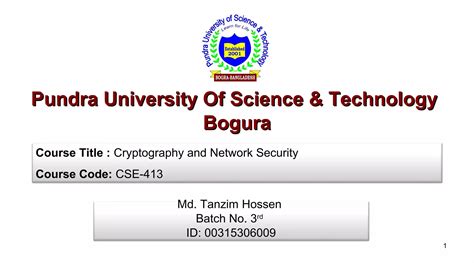 Cryptography And Network Security Ppt