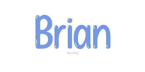 Brian Name Meaning And Popularity
