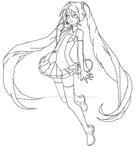 Hatsune Miku Coloring Sheet