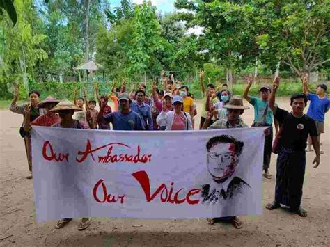 ရွာပေါင်းစုံ သပိတ် စစ်ကြောင်းက ဦးကျော်မိုးထွန်းကို ကုလသမဂ္ဂ ဆိုင်ရာ မြန