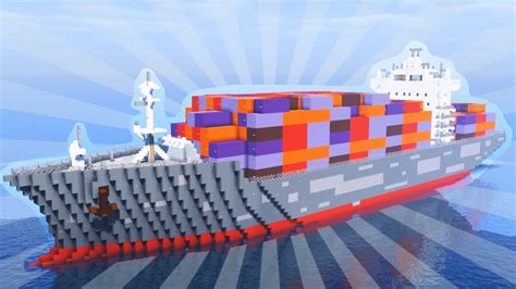 How To Build A Cargo Ship In Minecraft Creative Building Youtube
