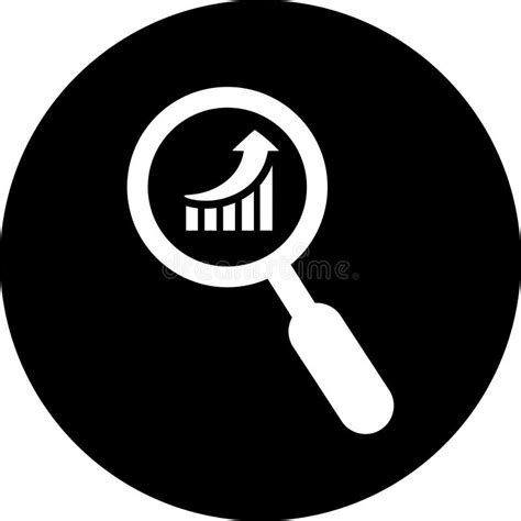 Analysis Search Engine Optimization Seo Monitoring Icon Rounded Vector Design Stock Vector