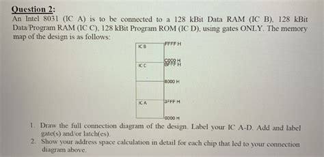 Question 2 An Intel 8031 Ic A Is To Be Connected