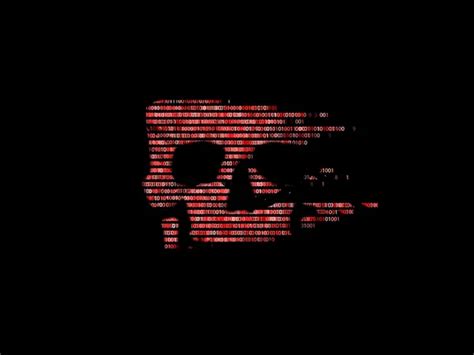 Skull Made Of Binary Code Hacker Cyber War Symbol Stock Photo Cranach