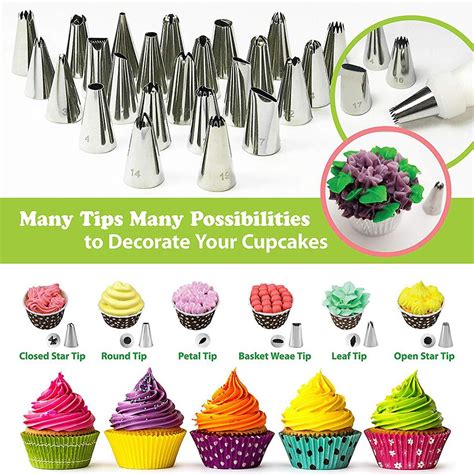 46pcs Cake Decorating Tools Supplies With Cake Tur Grandado