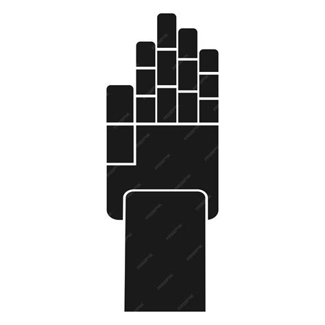 Premium Vector Robot Hand Icon Vector