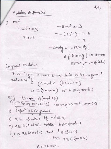 2a Modular Arithmetic Properties Pdf