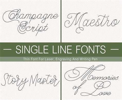 Single Line Font Engraving Font Single Stroke Font Stick Font Single Line Font For Cricut