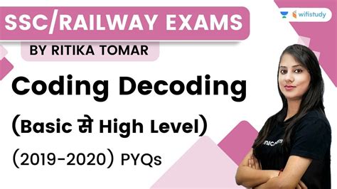 Coding Decoding Reasoning Railwayssc Exams Ritika Maam