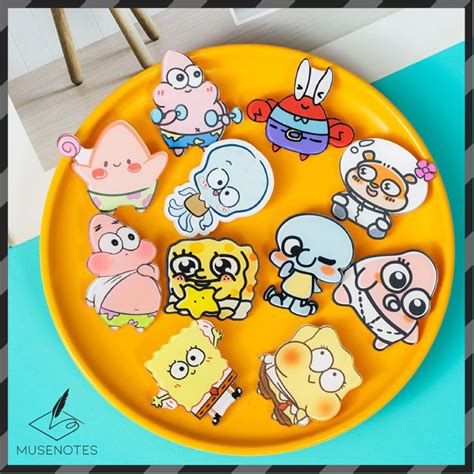 Jual Pin Bros Spongebob Squarepants Patrick Brooch Akrilik Lucu Lencana