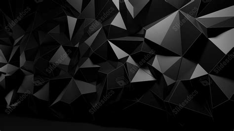 A Digital Wallpaper Made With Thin Black Triangular Elements Powerpoint Background For Free