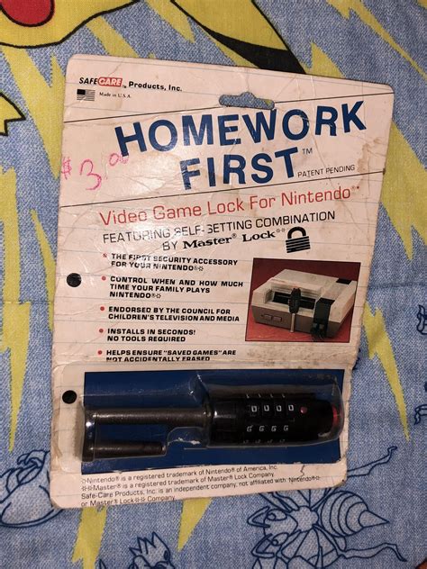 Homework First Lock For The Nes R Gamecollecting