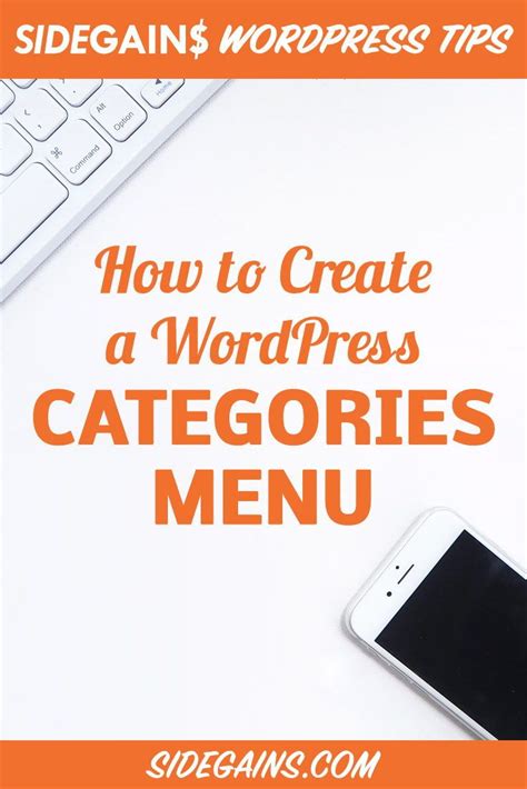 How To Create A Wordpress Categories Menu Video Tutorial Wordpress Tutorials Blog Tools