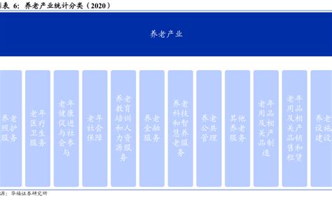 养老产业统计分类（2020 2024年02月 行业研究数据 小牛行研