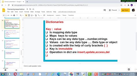 Iot Logical Design Using Python Lec 6 Dictionaries Youtube