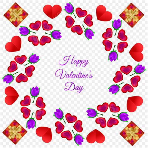 사랑 모양과 장미 선물 상자 해피 발렌타인 인사말 디자인 애인 그림 발렌타인 데이 사랑 Png 일러스트 및 벡터 에 대한 무료 다운로드 Pngtree