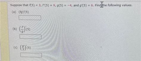 Solved Suppose That F F G And G Chegg Com