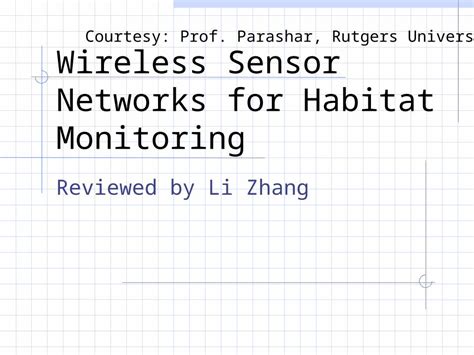 Ppt Wireless Sensor Networks For Habitat Monitoring Dokumentips